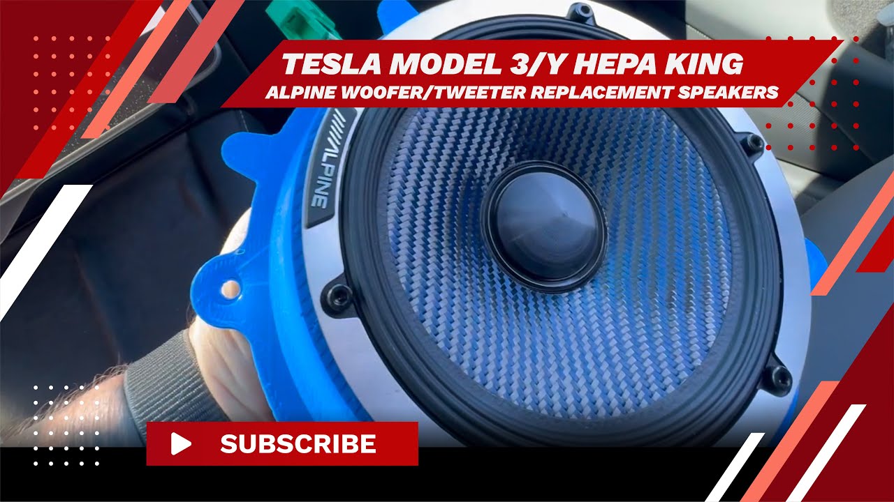 Tesla Model 3/Y: Hepa King (Alpine Plug & Play) Front Door Woofers ...