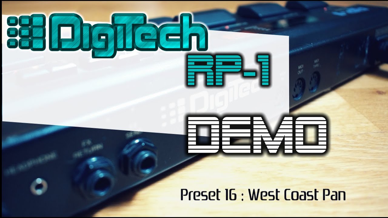 DigiTech RP1 - Demo - YouTube
