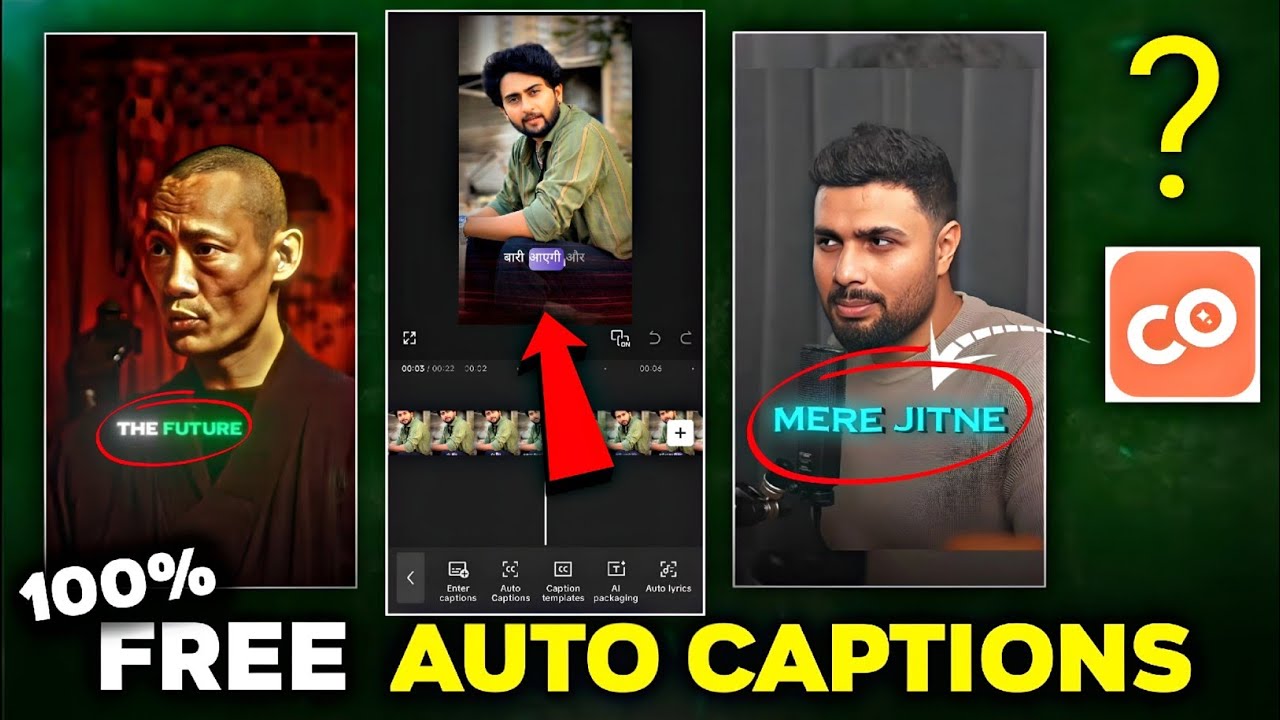 Automatic Captions App Free | Video Me Caption Kaise Likhe | Automatic ...
