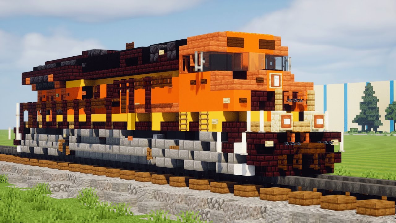 Minecraft BNSF ET44C4 GEVO Train Tutorial - YouTube