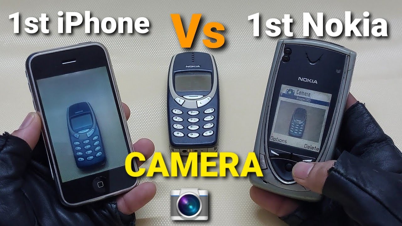 Apple vs. Nokia: First Generation Camera Phone Showdown | #retrotech # ...