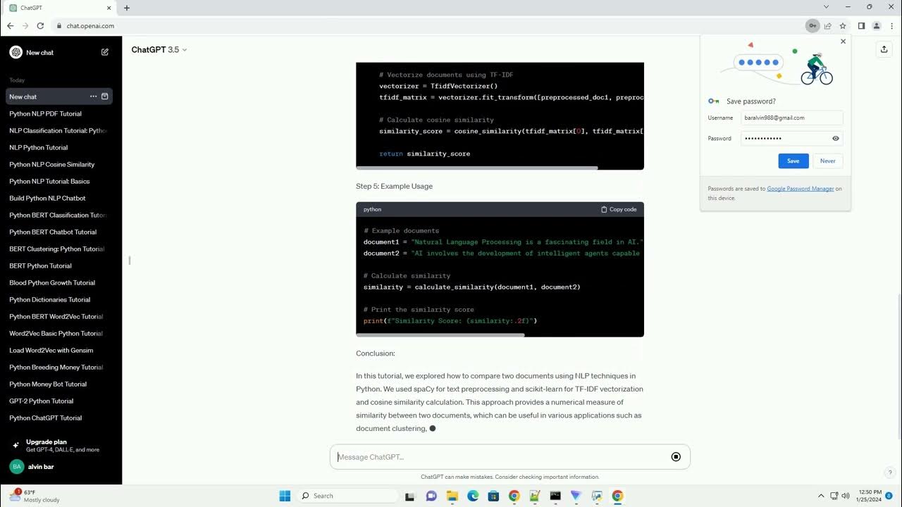 python nlp compare two documents - YouTube