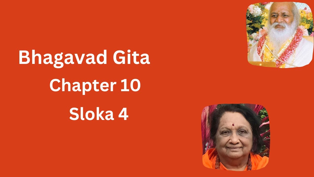 #Bhagavadgita Vibhuti Yoga | Bhagavad Gita Chapter 10: Sloka 4 - YouTube