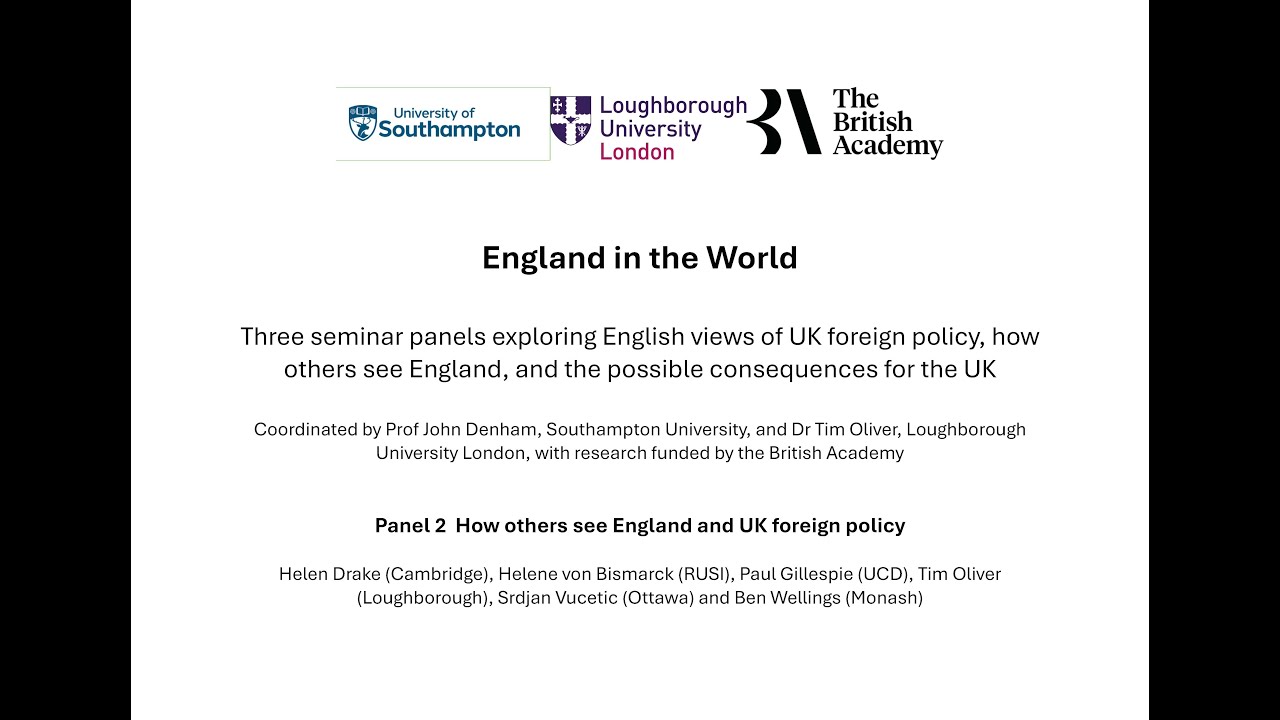 England in the World - panel 2 - YouTube