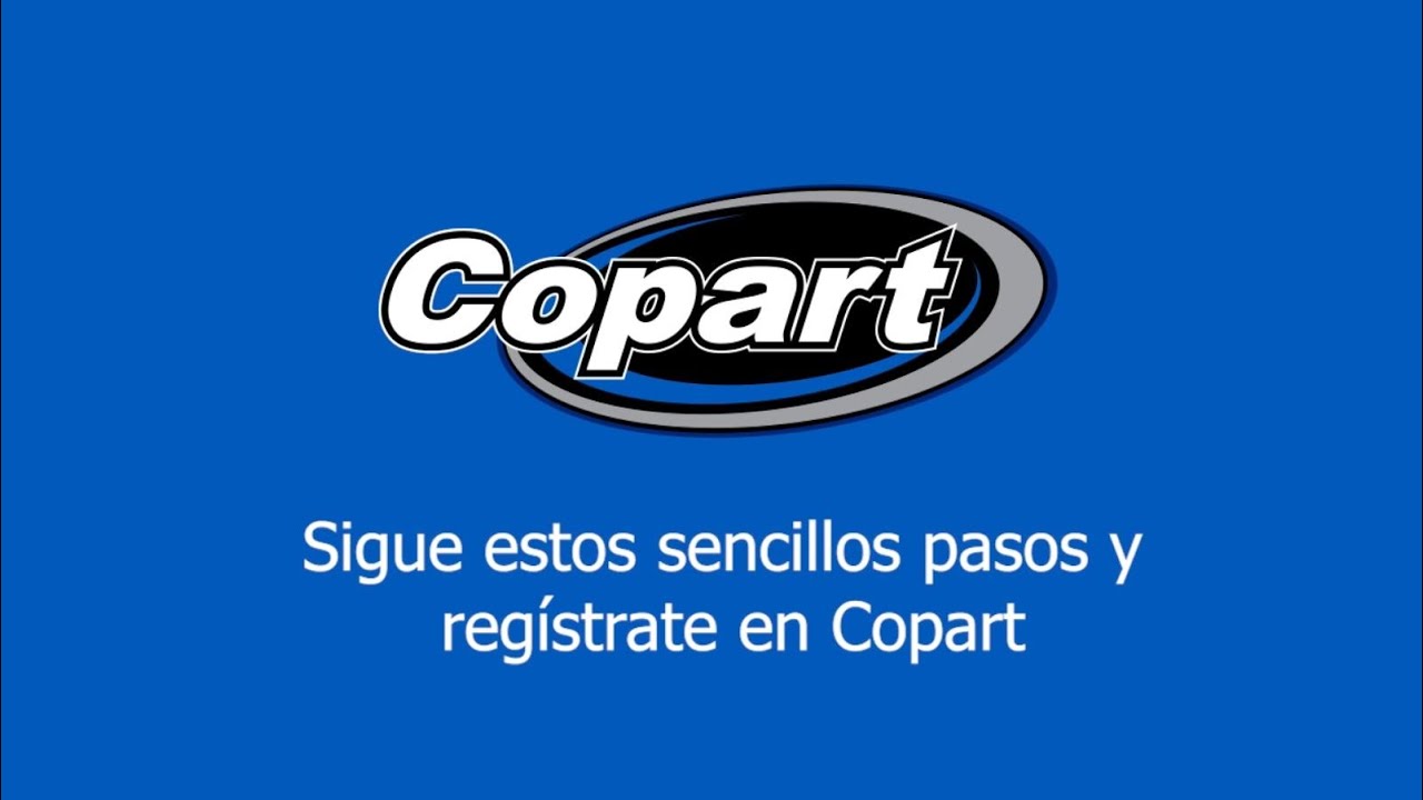 Registro Copart - 3 pasos - YouTube