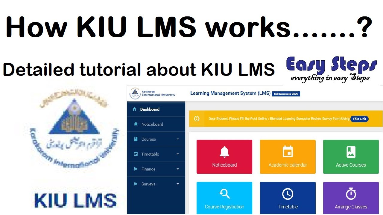 How KIU LMS works...? | Detailed tutorial about KIU LMS | Easy Steps 4 ...
