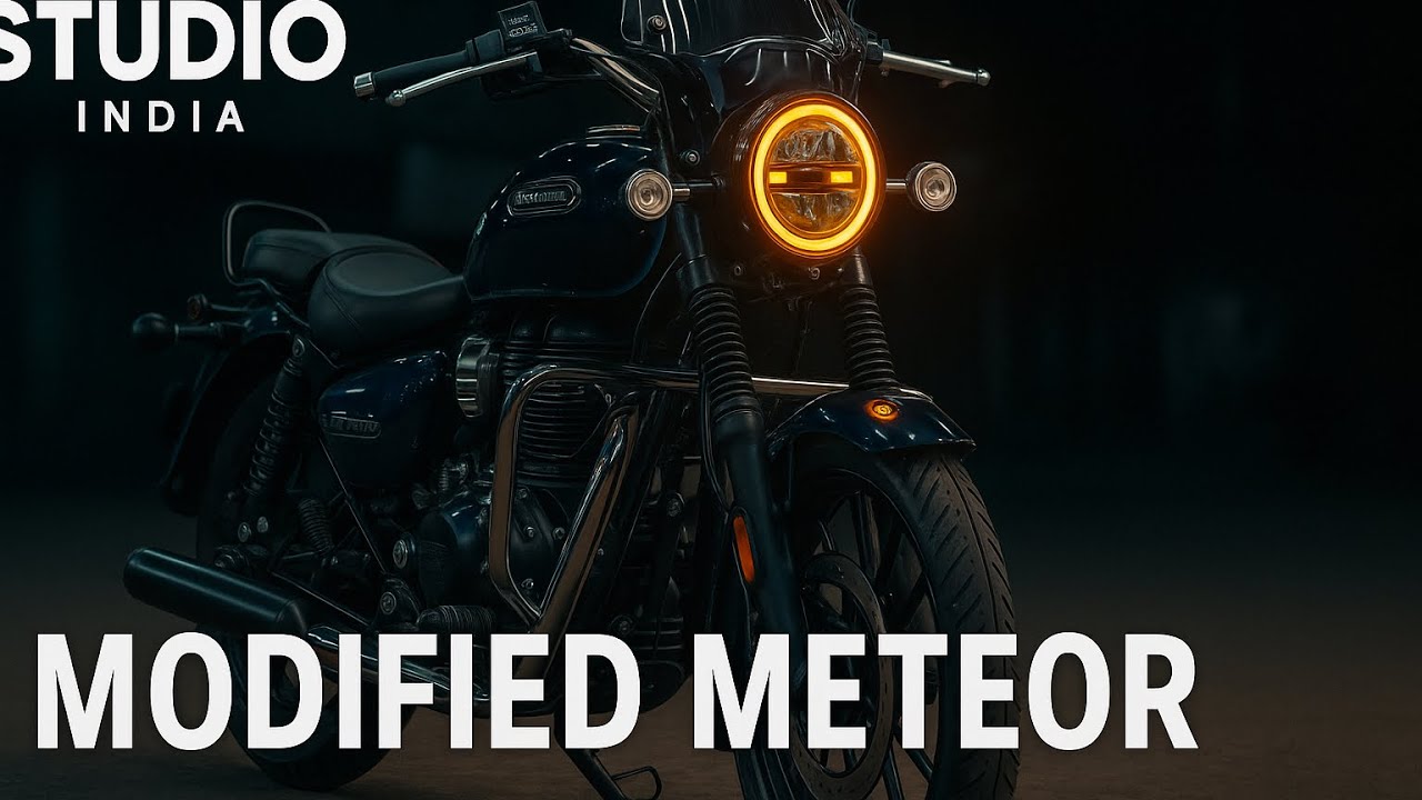 INSANE Royal Enfield Meteor 350 MOD! 🔥 | Full Custom Build by Bullet ...