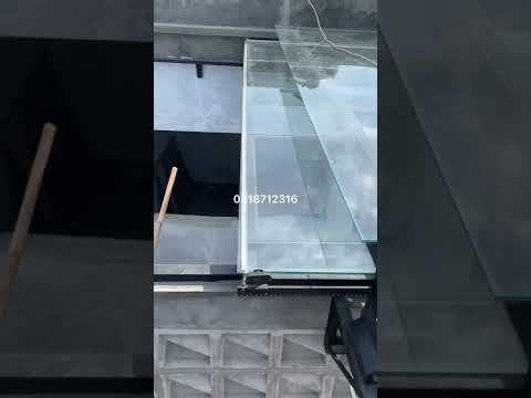 canopy sliding otomatis kanopi geser buka tutup - YouTube