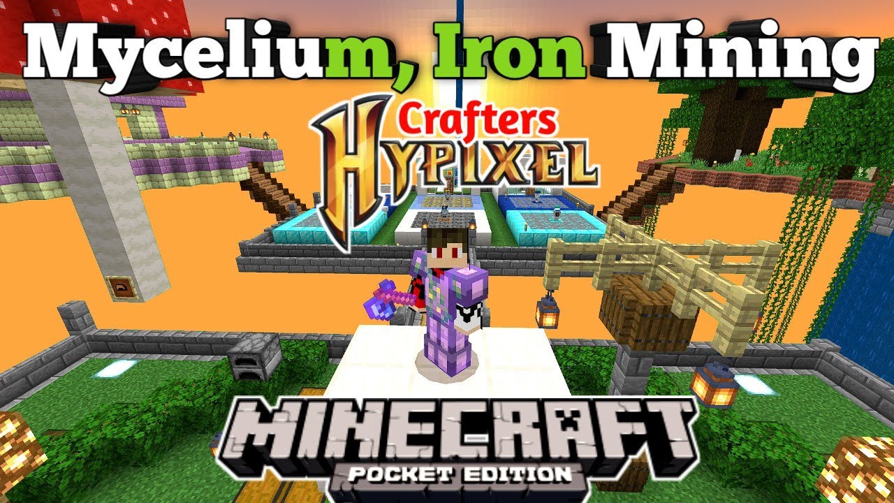 Mycelium Block In Crafters Skyblock || hypixel like server Minecraft - YouTube