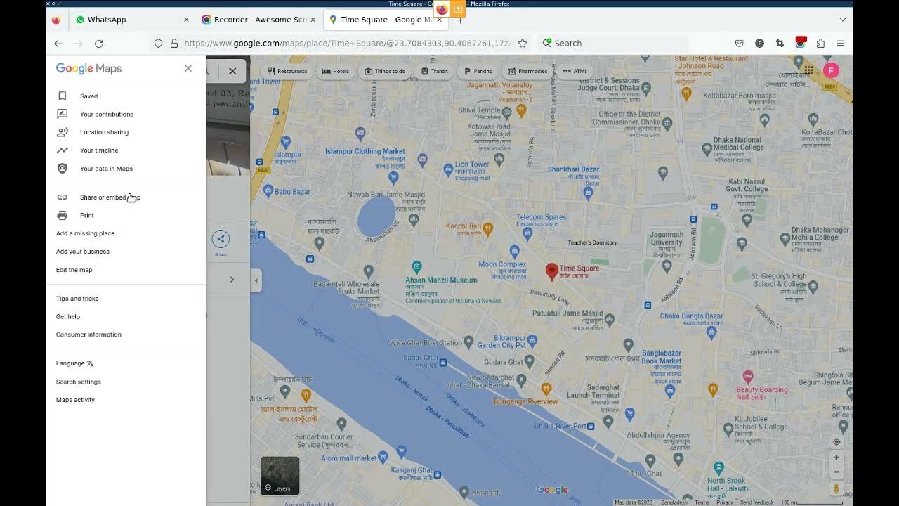 How to get google map location embedded link - YouTube