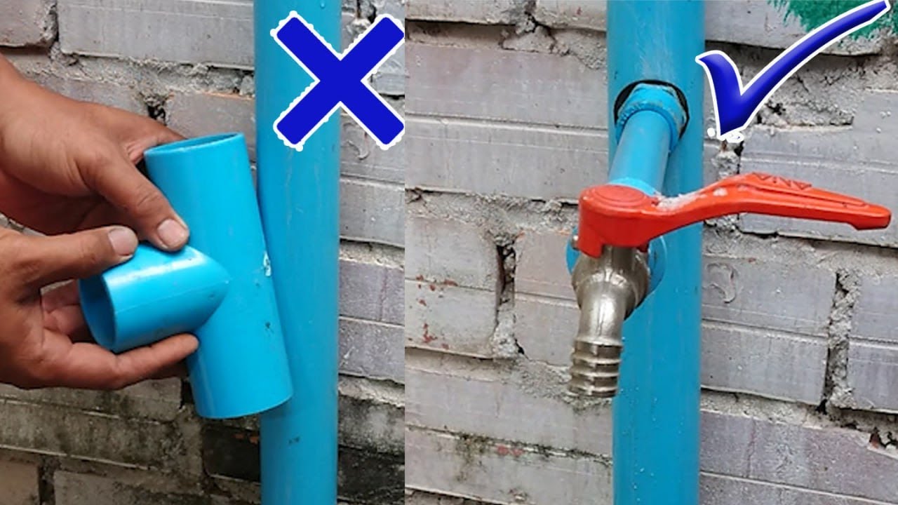 Amazing idea for connection PVC pipe at home most people don't know # ...