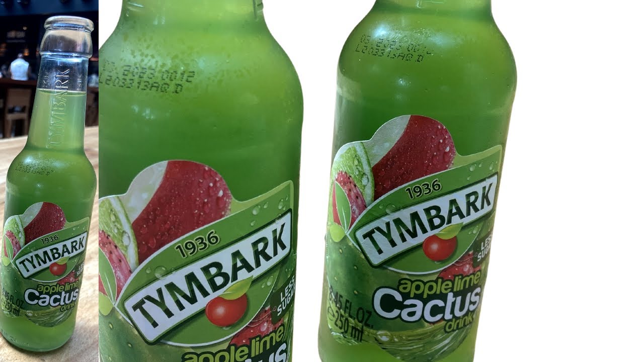 Tymbark Apple Lime Cactus Drink | Fruit Drink Review | Poland - YouTube
