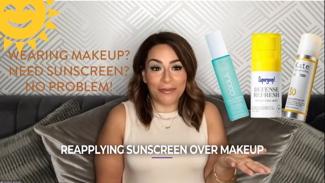 Sunscreen makeup setting spray - YouTube