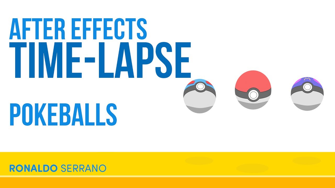 Bouncing Pokeballs - After Effects Time Lapse - YouTube