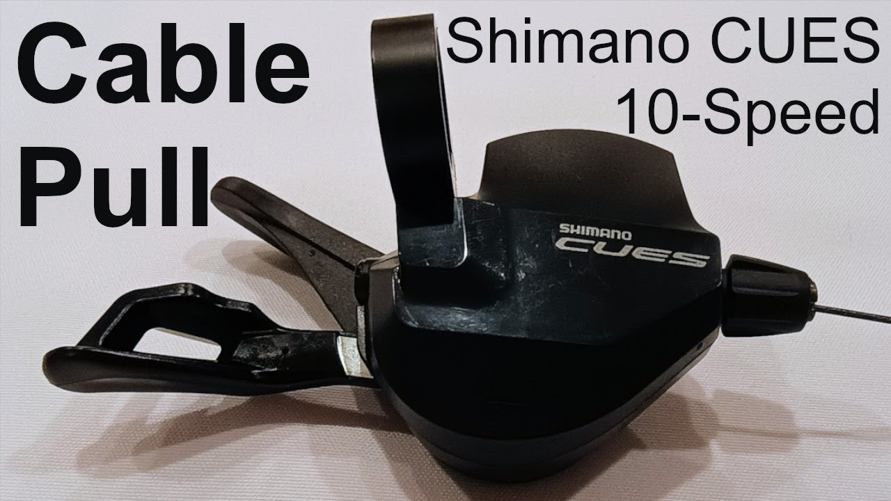 Shimano CUES 10-Speed Shifter Cable Pull - YouTube