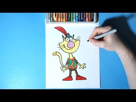 How to Draw Nature Cat PBS Kids - YouTube