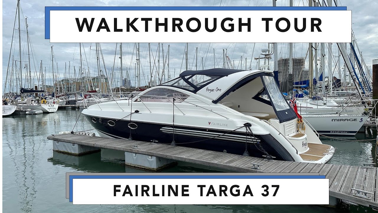 Fairline Targa 37 - Walkthrough Tour - The space on board feels ...
