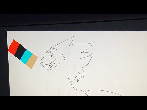 Drawing furry raptor! Nobody’s ever gonna see this. - YouTube