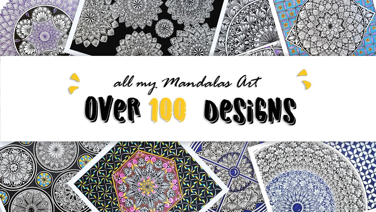 All My Mandalas Art Work Over 100 Design || My Mandalas slideshow - YouTube