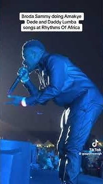 Brother Sammy Performs Amakye Dede And Daddy Lumba’s Songs At The rhythm Of Africa Concert - YouTube