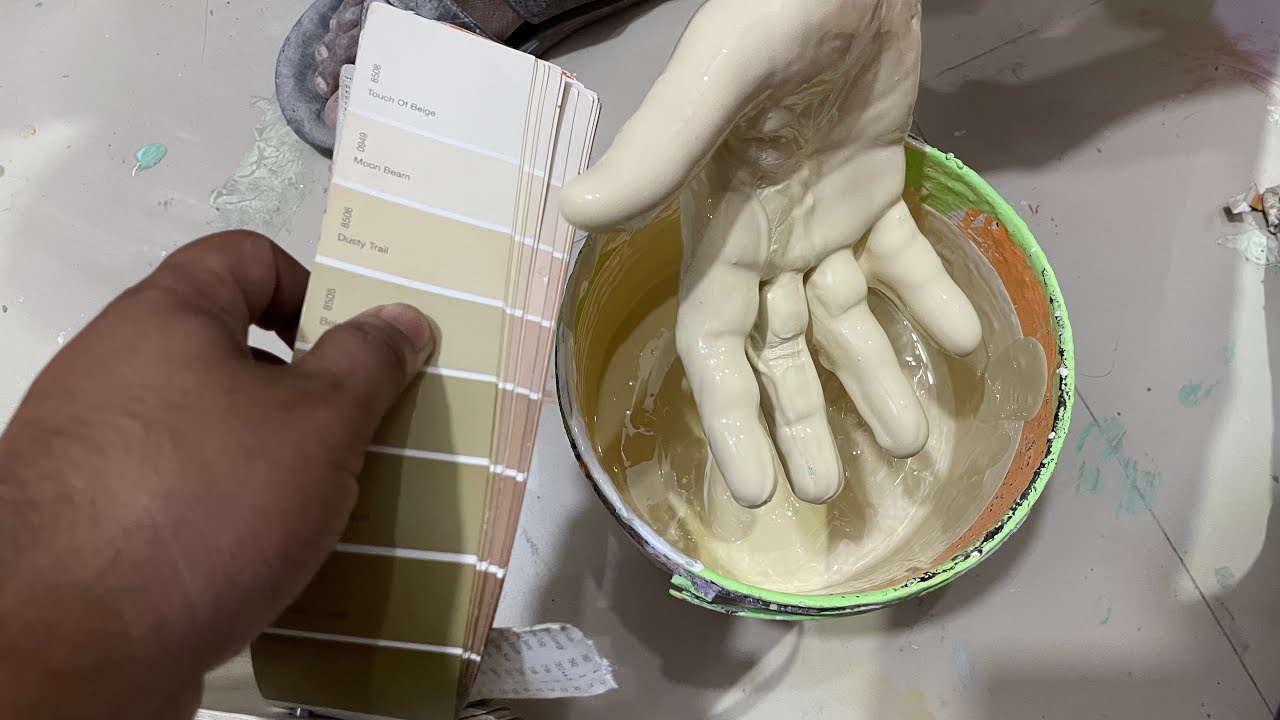 शाइन वाले पेंट में क्रीम कलर ऐसे बनाते हैं ।Dusty trail colour | colour ...