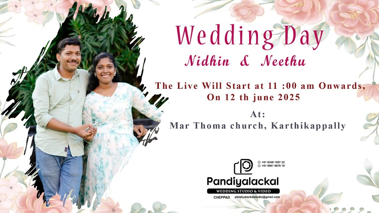 WEDDING CEREMONY OF NIDHIN & NEETHU | #wedding | 12/06/2025 ...