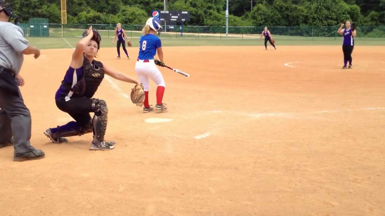 Ashley Connor Catching Hallie Butler June 2013 - YouTube