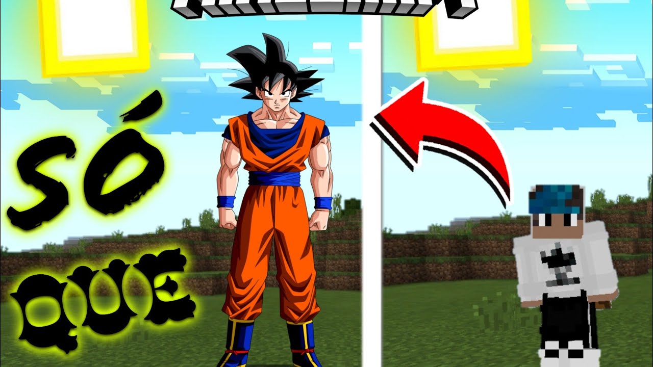 Minecraft Só Que Eu So o Goku #01 Apanhei dos Mobs!! - YouTube
