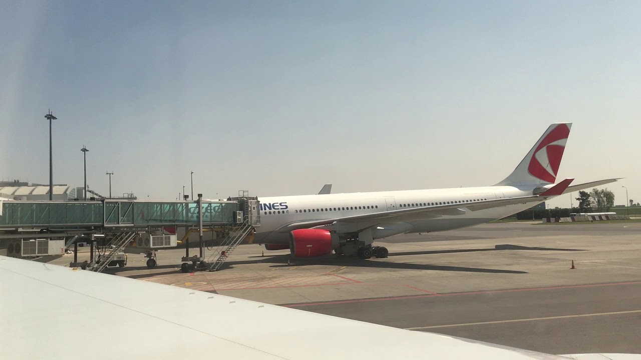 Delta DL211 Boeing 767-300 takeoff Prague to JFK NY - YouTube