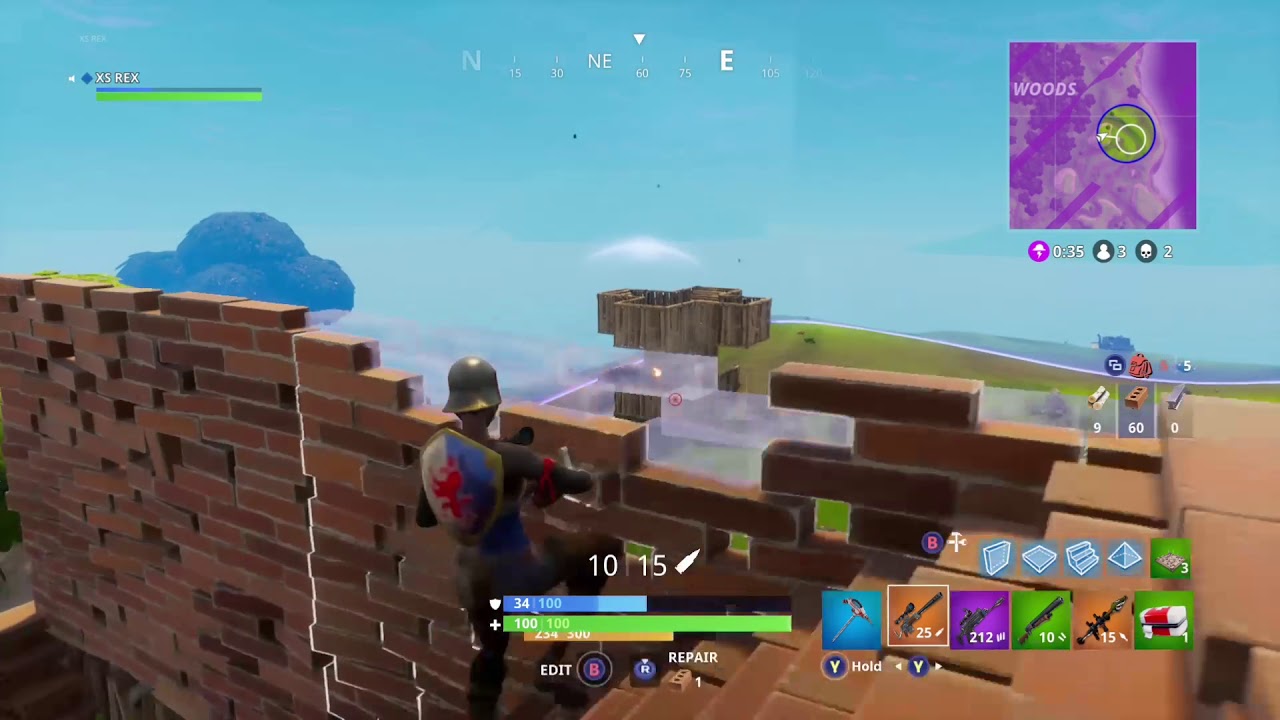 XS REX - Fortnite Battle Royale - Fluke Shot - YouTube