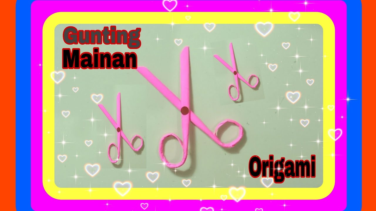 Membuat Gunting dari kertas Origami. - YouTube