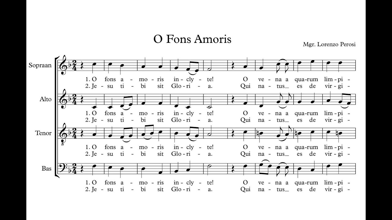 Perosi, Lorenzo (1872 - 1956) O Fons Amoris. - YouTube