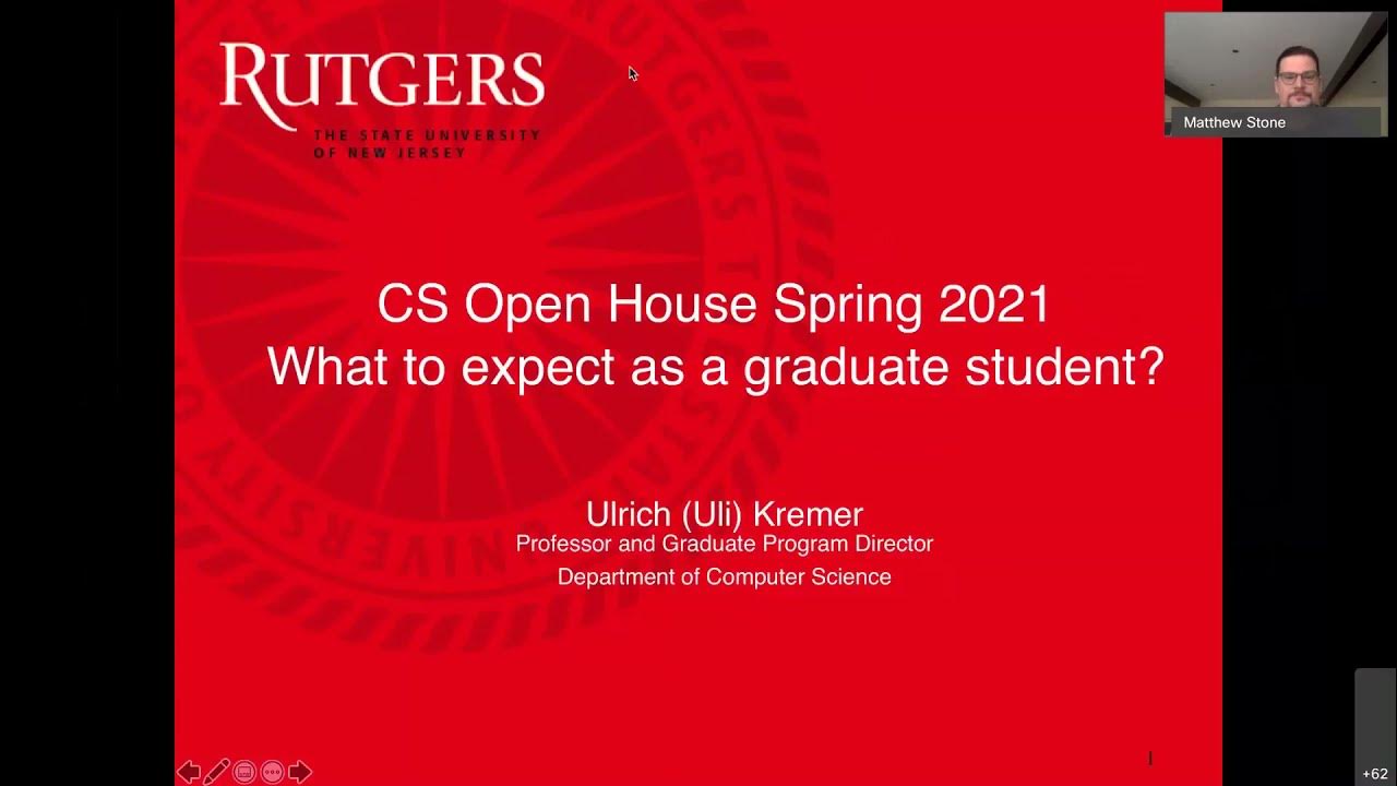 Rutgers University Department of Computer Science Open House - Graduate ...