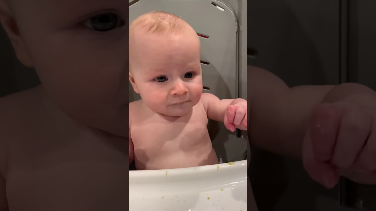 Baby says “yuck” - YouTube