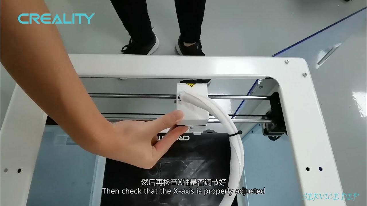 Service tutorial CR - 5 Pro the X axis leveling - YouTube