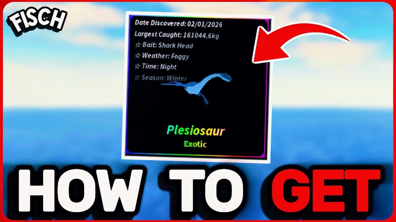 How To Get PLESIOSAUR In Fisch (Roblox) | EASY Guide - YouTube