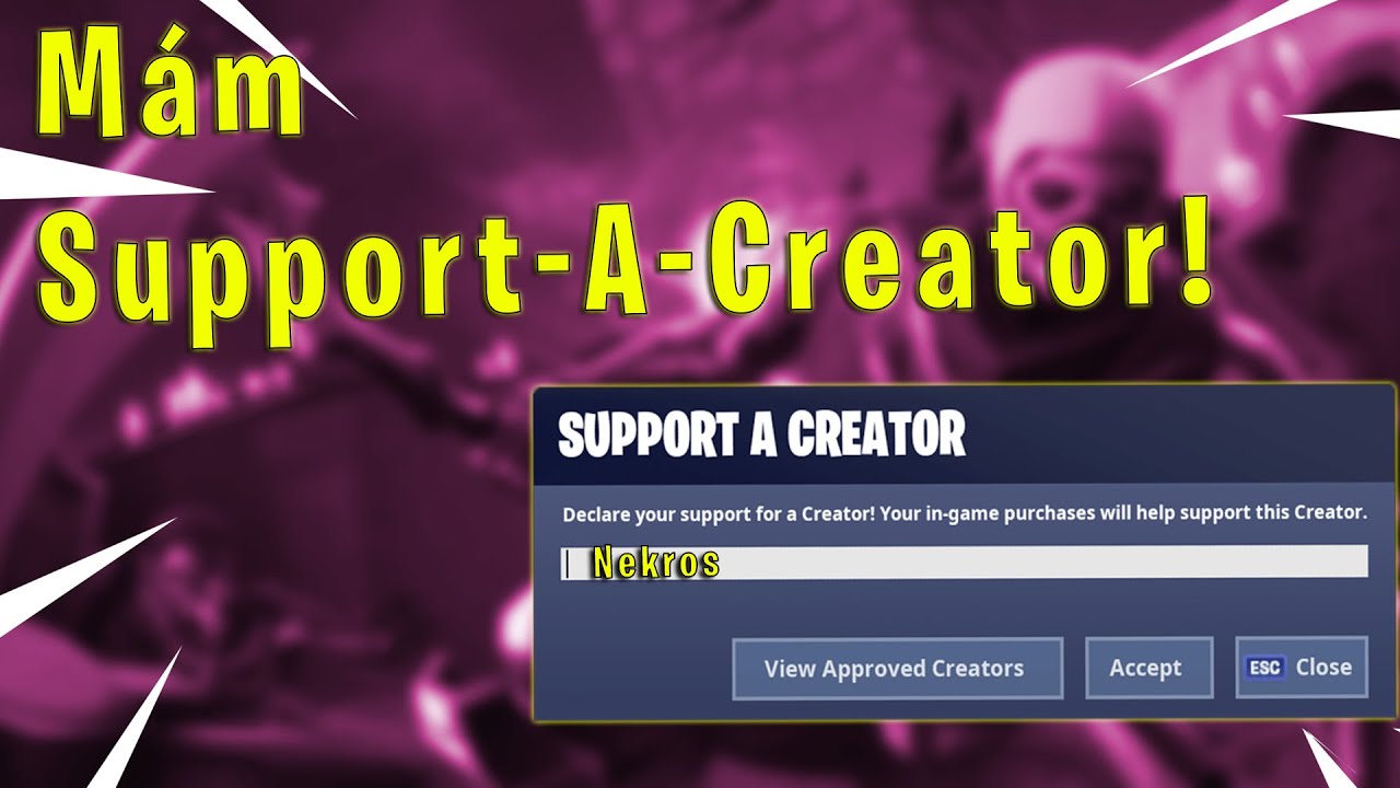 Mám *Support-A-Creator*! - YouTube