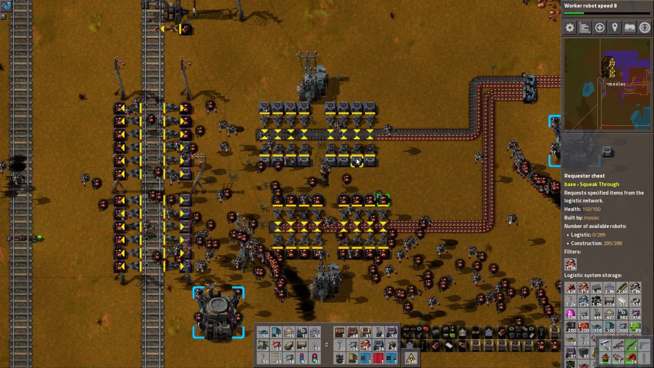 Factorio Mega Base to Infinity Part 43 - Who needs belts when you have ...