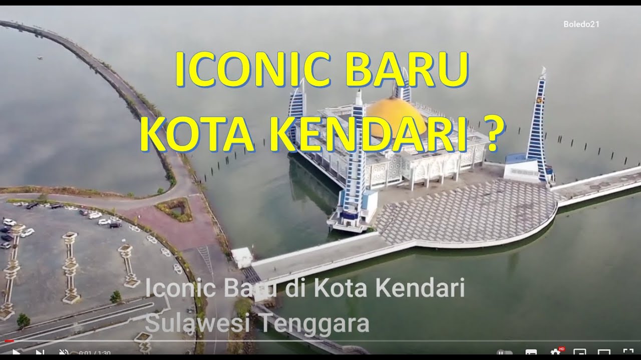 Drone Footage Taman Iconic Baru Kota Kendari || Sulawesi Tenggara - YouTube