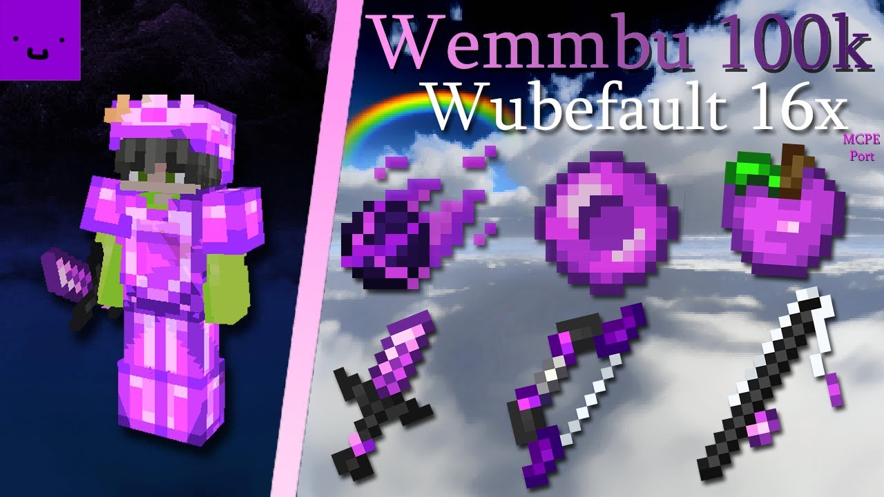 [Wemmbu 100k] WubeFault[16x] MCPE Texture Pack By Desat & Louqe (NO ...