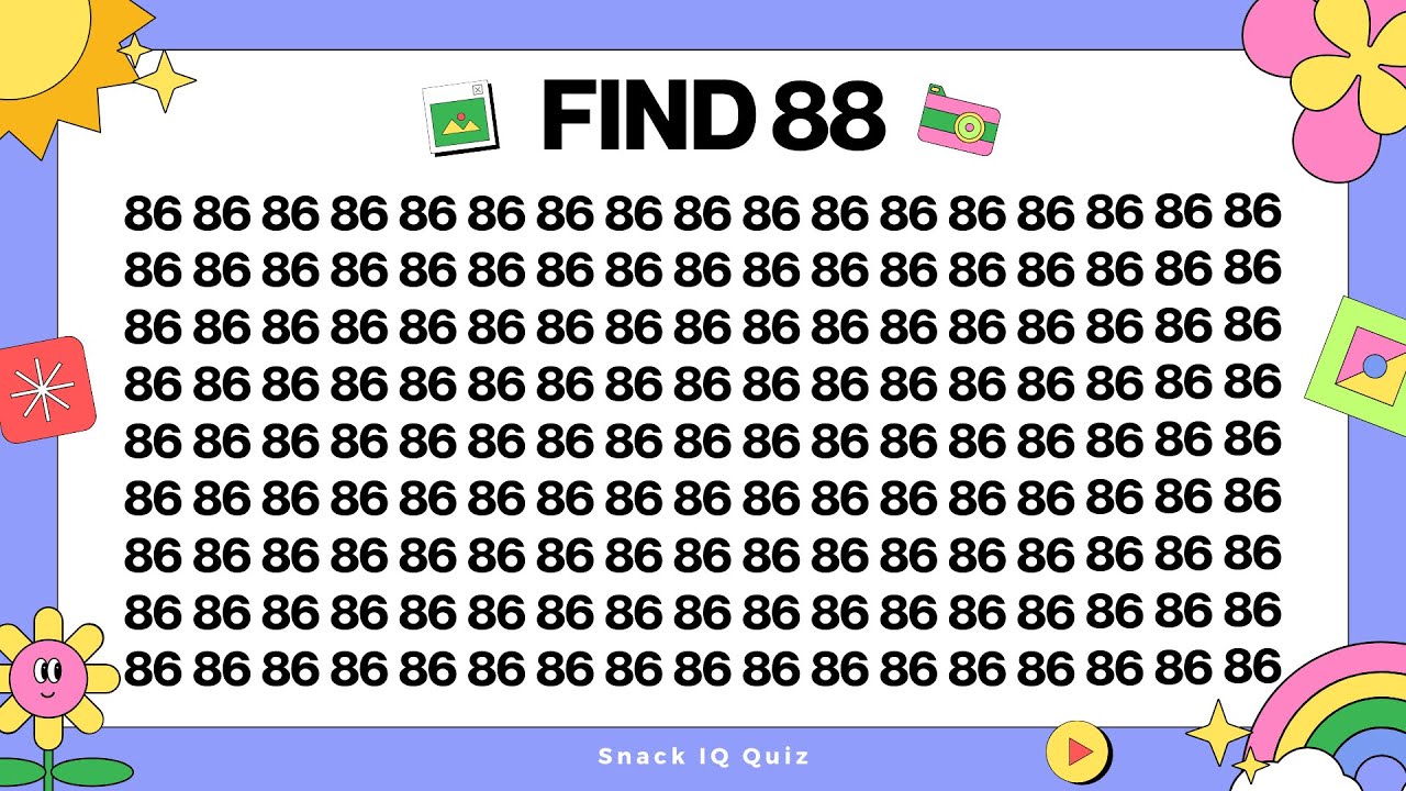 How Good Are Your Eyes? Can you Spot the Odd in this visual optical ...