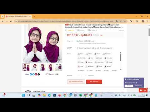 Database Suplier JILBAB PASHMINA murah terbaru terlaris di shopee 2026