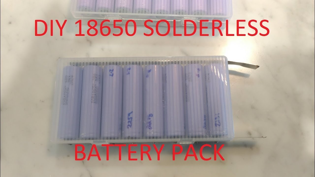 DIY 18650 SOLDERLESS BATTERY BOX - YouTube