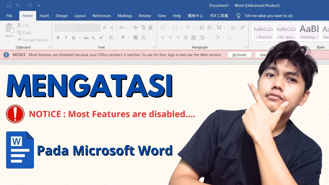 CARA MENGATASI MICROSOFT WORD Most Features are disable 2025 | Tidak ...