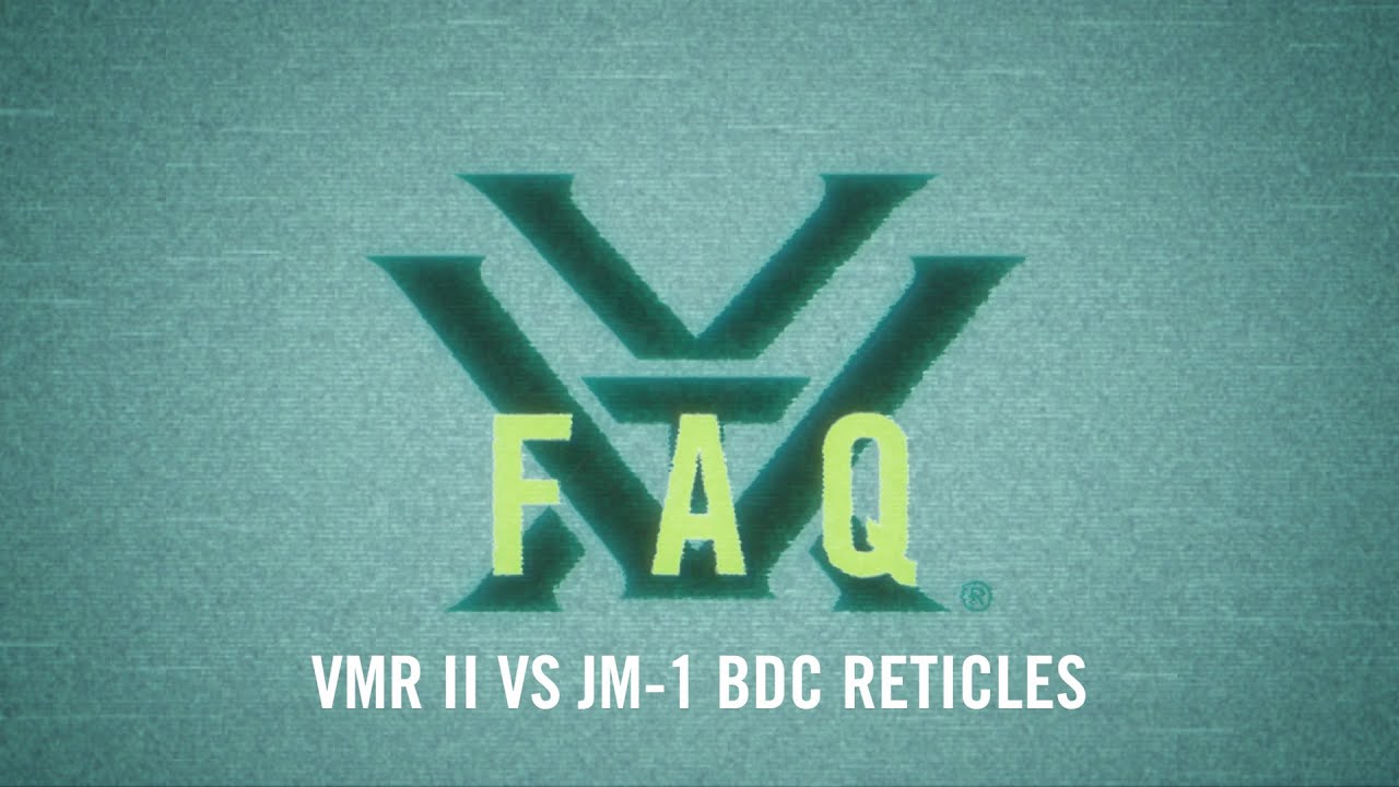 VMR II VS. JM-1 BDC Reticles - YouTube