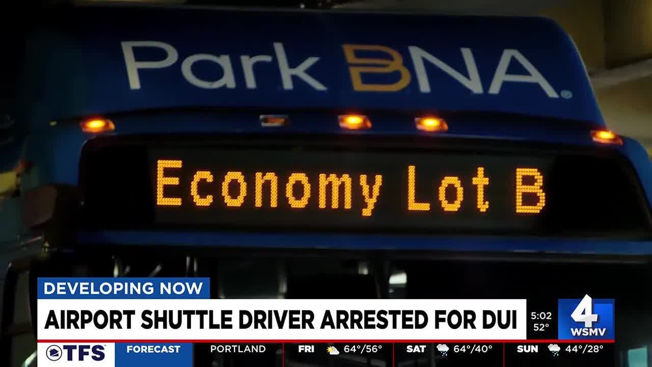 BNA shuttle bus driver arrested on DUI charges for swerving over lanes ...