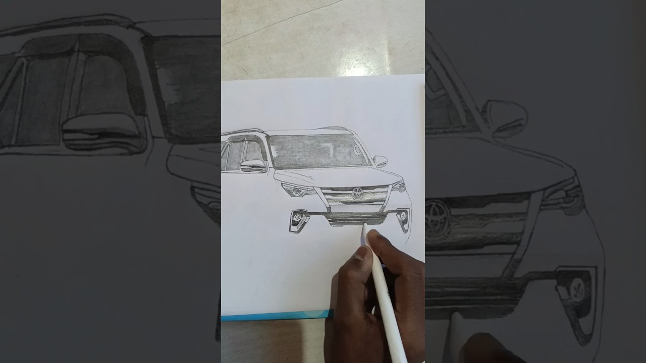 Fortuner drawing 😈😎 #ytshorts #drawing #art #fortuner - YouTube