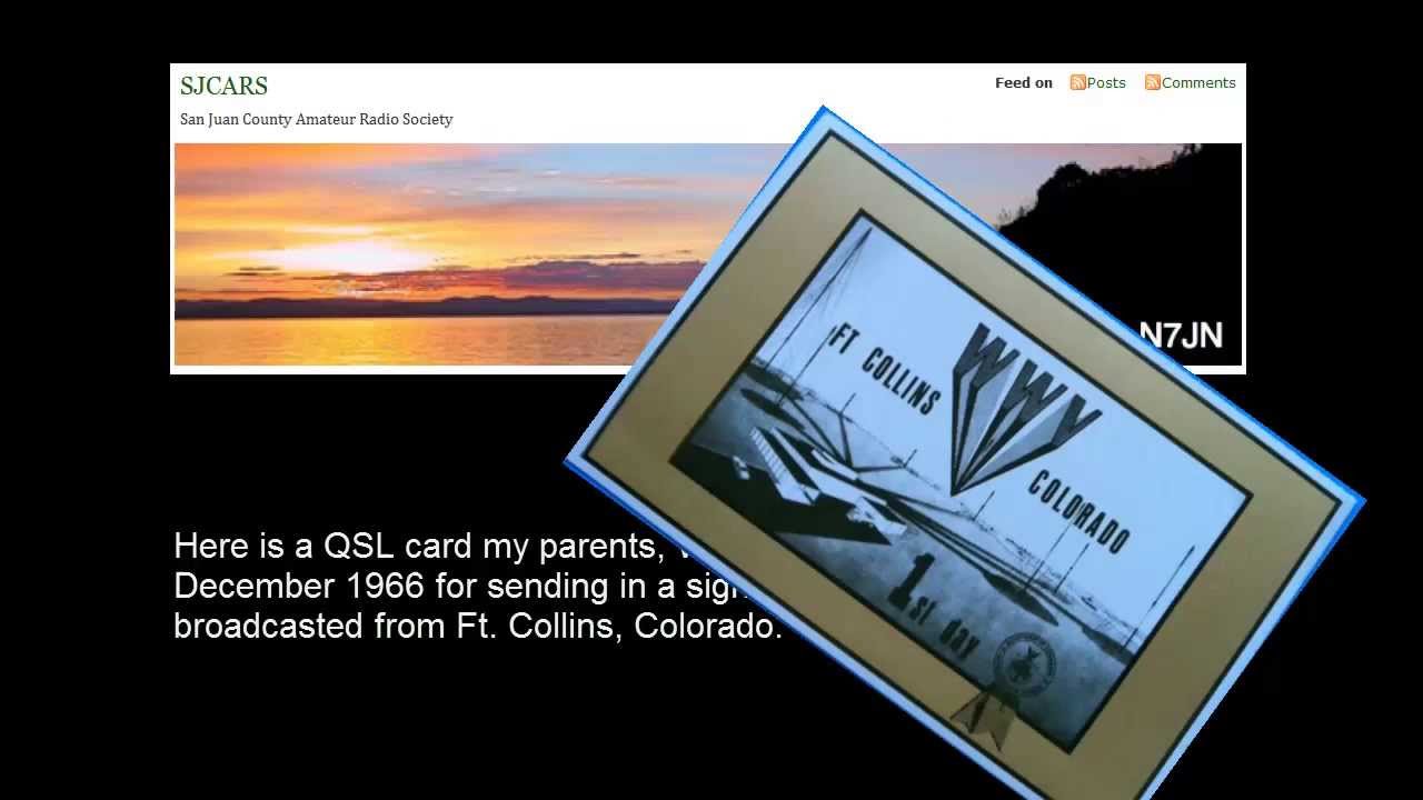 WWV Audio and QSL Card from Ft. Collins First Day - YouTube