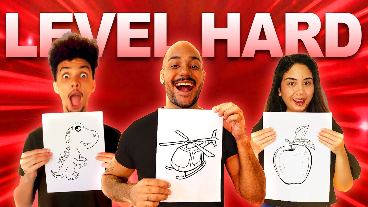 COMPETIÇÃO DE DESENHOS - LEVEL HARD 😱😱 - YouTube