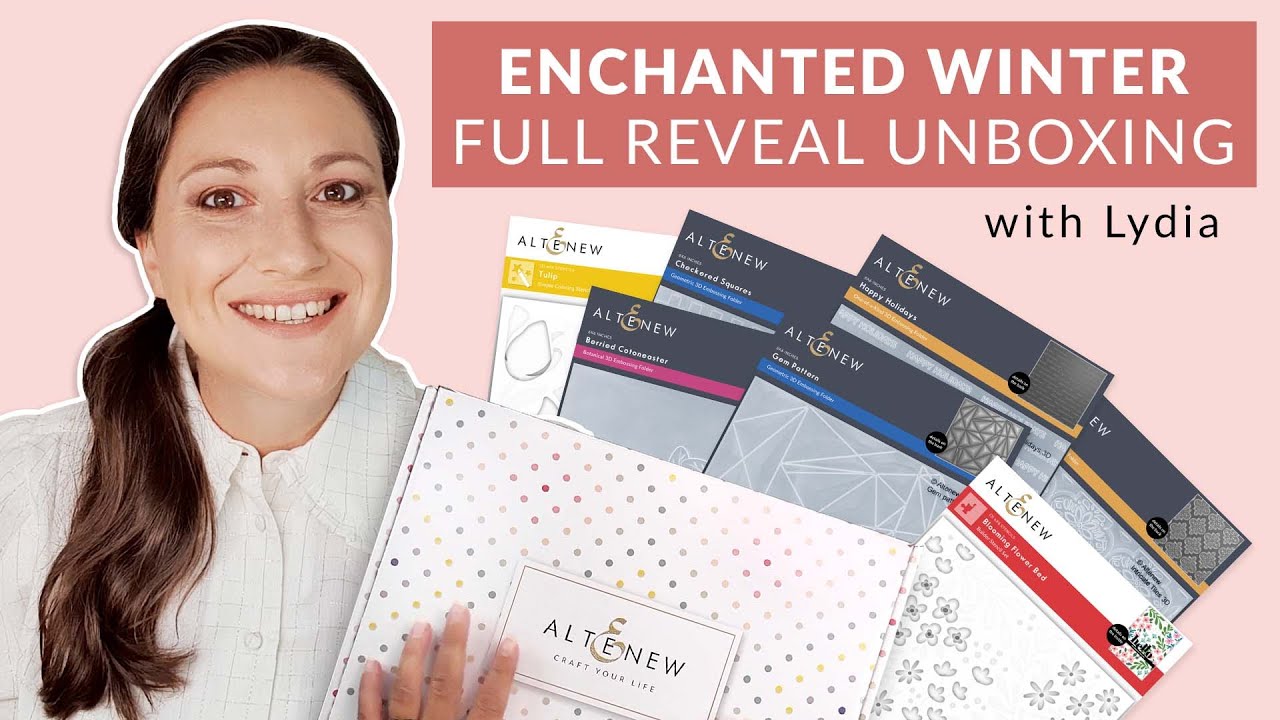 Unboxing the Enchanted Winter Embossing Folders and Stencils Release ...